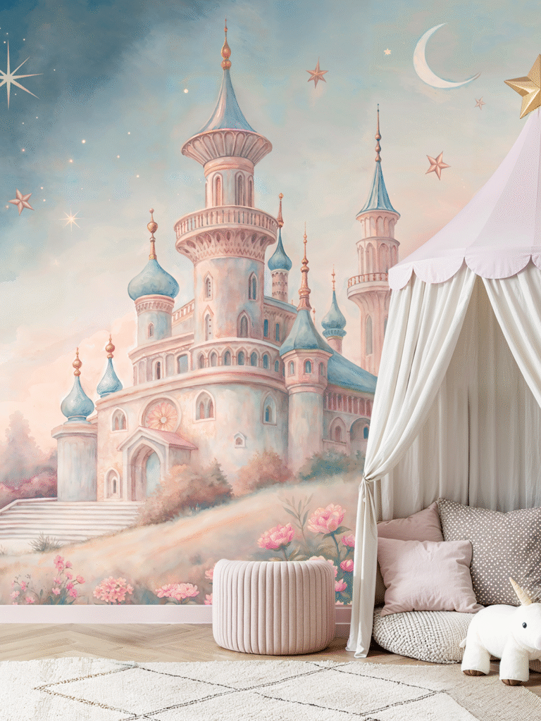 Musee | Fairy Tale Castle Wonderland Wall Mural